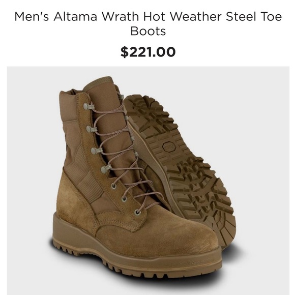 Altama | Shoes | Altama Tan Sz 5 Hot Weather Vibram Soles 8 Military ...